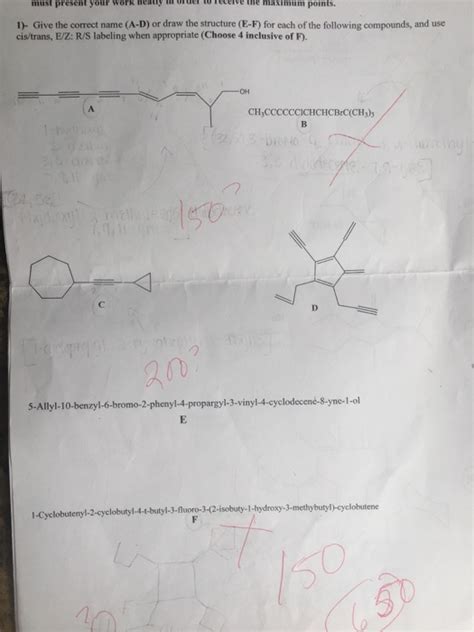 solved give the correct name a d or draw the structure