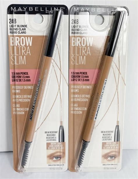 Maybelline Brow Ultra Slim 1 5mm Pencil Break Resistant Spoolie Eyebrow