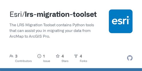 Github Esrilrs Migration Toolset The Lrs Migration Toolset Contains