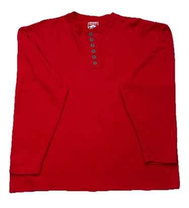 Marlboro Unlimited Red Thermal Henley Shirt Mens Lar Gem