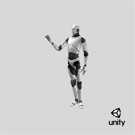 Humanoid Robot Male Poet Pose 3d Model 149 Gltf Obj Ma Max Upk Unitypackage C4d Fbx