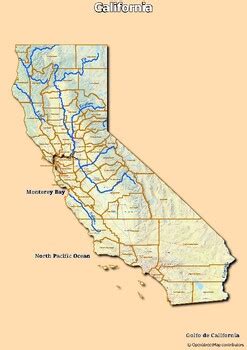 River Map Of California History Of The Geologic Map Of California
