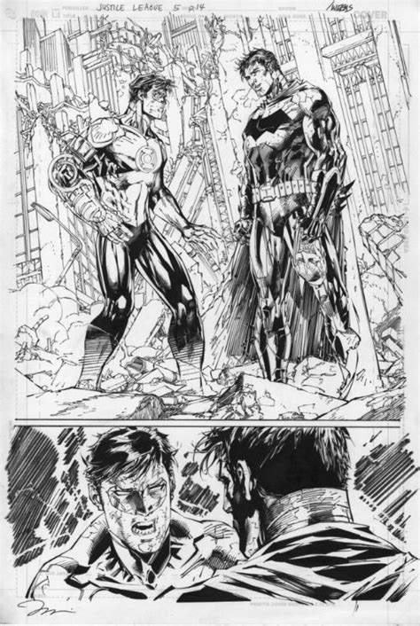 Batman Green Lantern Justice League 5 Pg14 Jim Lee Jim Lee Art