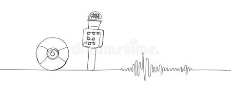 Sound Waves Music Spectrogram One Line Art Continuous Line Drawing