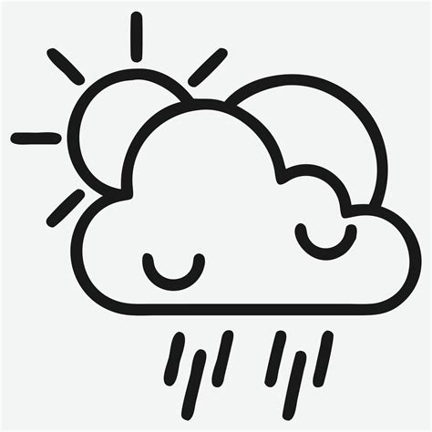Weather Icon Line Art Collection 52615721 Vector Art At Vecteezy