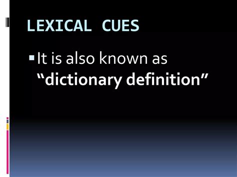 English 7 Lexical And Contextual Cues Pptx