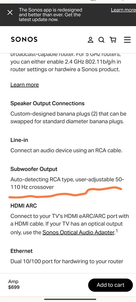 Third Party Subs Not Controllable With New App R Sonos