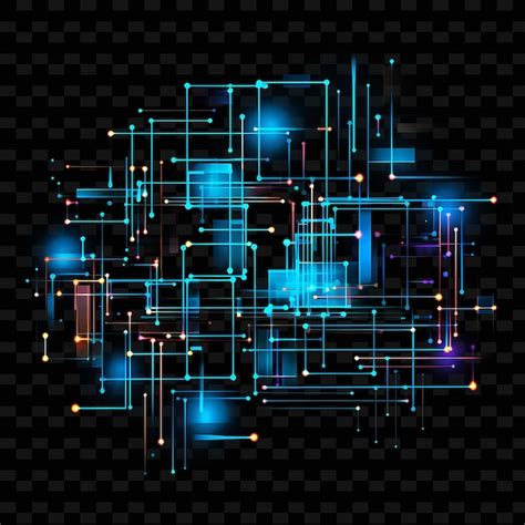 Premium Psd Neon City Grid Borderline Design Neon Lines Style City Grid Png Y2k Shapes