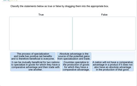 solved classify the statements below as true or false by dragging