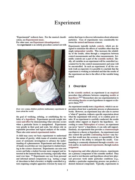 Experimental Method Guide Pdf Scientific Control Experiment