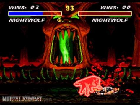 Mortal Kombat 3 Snes Nightwolf Animality Youtube