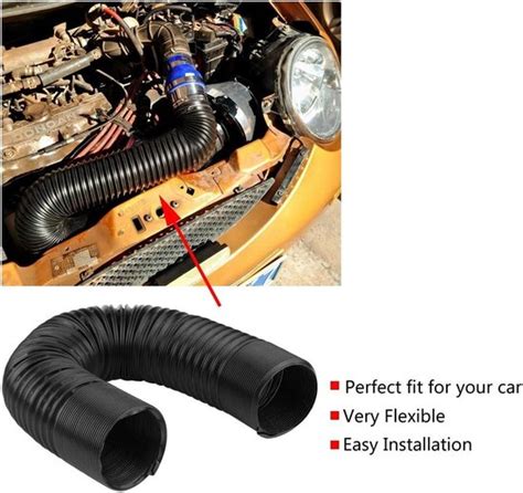 Auto Luchtinlaatslang Flexibele Siliconen Slang 63 Mm 76 Mm Bol