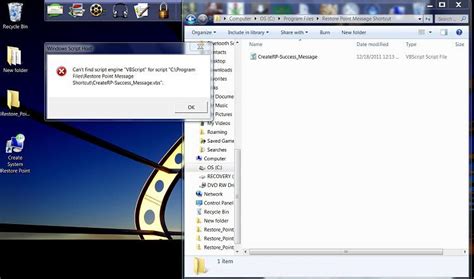 System Restore Point Shortcut Page Tutorials