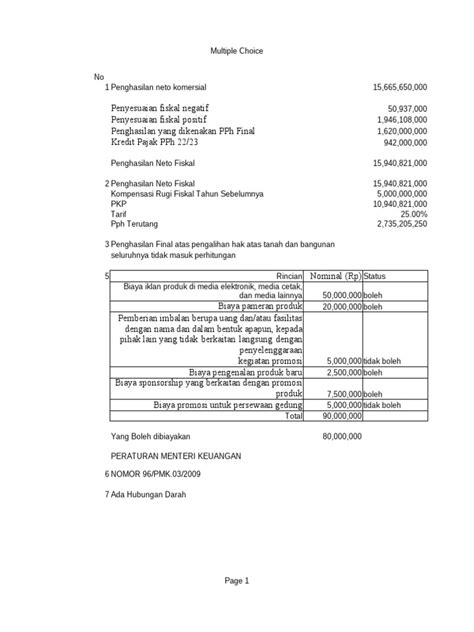 Perhitungan Excel Pdf
