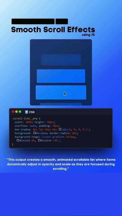 Smooth Scroll Effects Coding Codinglife Cssjourney Javascript Youtube
