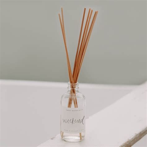 Weekend Reed Diffuser Reed Diffuser Scented Mason Jar Candles Diffuser
