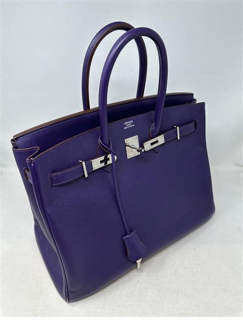 Hermes Purple Crocus Birkin 35 Bag For Sale At 1stdibs