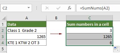 How To Sum Or Adding Numbers In A Single Cell In Excel