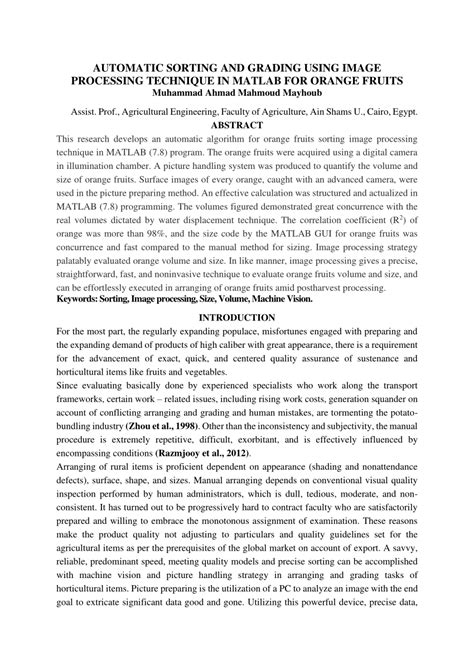 Pdf Automatic Classification Using Image Processing Technique In