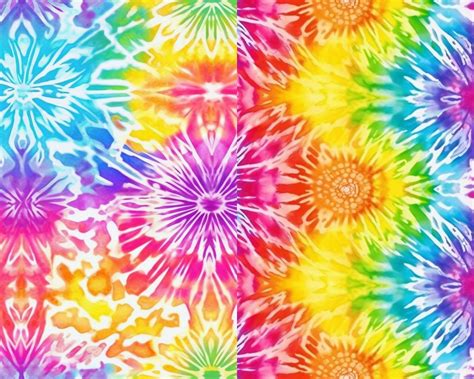 Rainbow Tie Dye Seamless Pattern Luxurious Rainbow Tie Dye Repeating