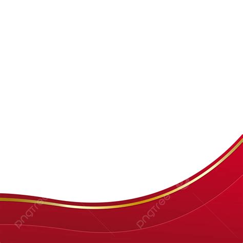 Red Shape Gold Line Curve Banner Banners Curve Shapes PNG Transparent Clipart Image And PSD