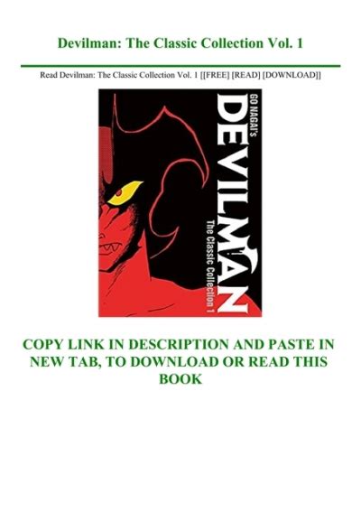 Read Devilman The Classic Collection Vol 1 Free Read Download
