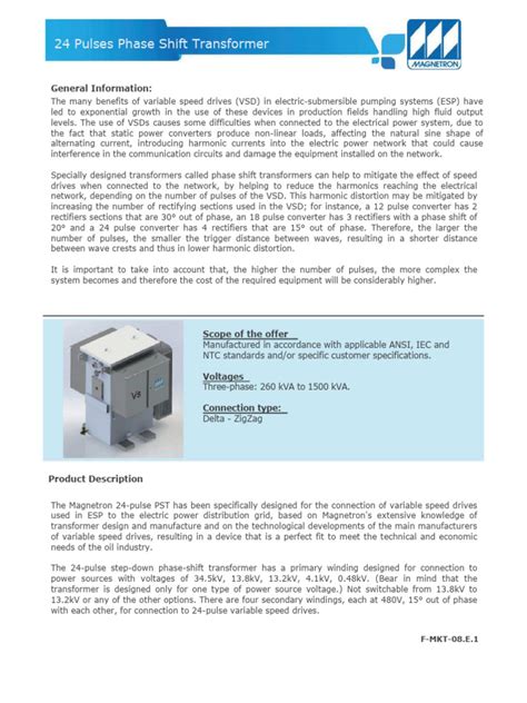 24 Pulses Phase Shift Transformers Pdf Transformer Rectifier