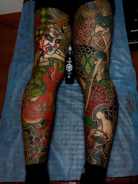 Yoruichi Leg Tattoos