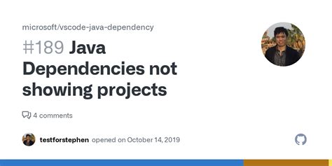 Java Dependencies Not Showing Projects · Issue 189 · Microsoftvscode Java Dependency · Github