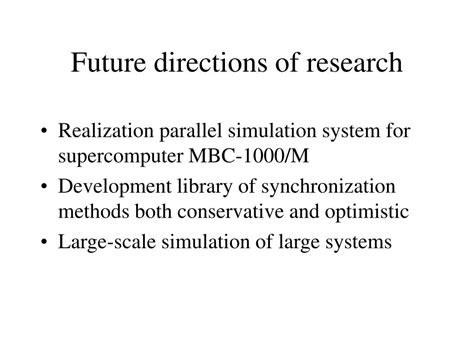 Ppt Parallel Simulation System Powerpoint Presentation Free Download Id4512130