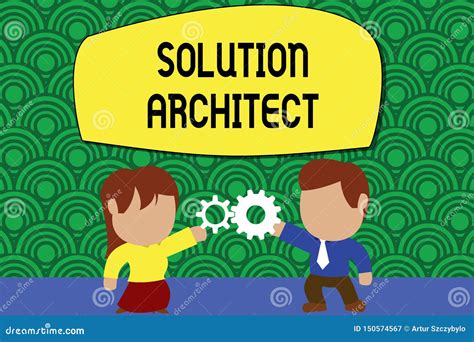 Word Writing Text Solution Architect Business Concept For Design Applications Or Services