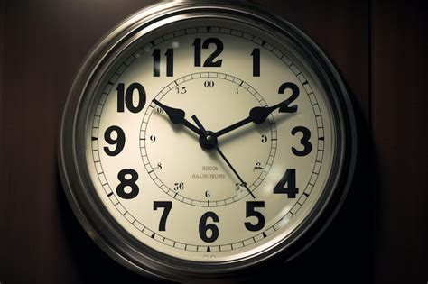 Premium Photo A Clock With The Time As 12 30 On It