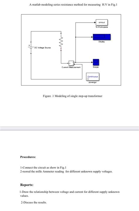 A Matlab Modeling Series Resistance Method For