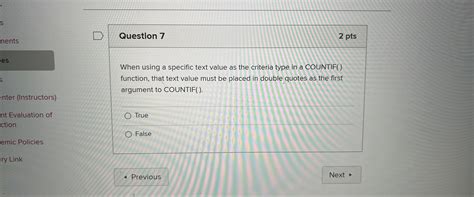Solved Question 72 ﻿ptswhen Using A Specific Text Value As