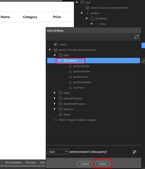 Wappler Documentation Displaying Dynamic Data On Your Pages