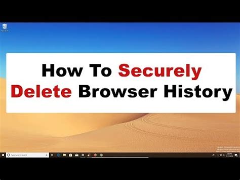 How You Can Permanently Delete The Web Browsing History On The PC Internet RDTK Net
