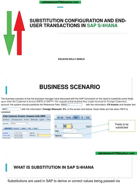 Substitution Configuration In Sap S 4hana Pdf Invoice