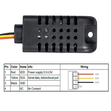 Am2302 Temperature And Humidity Sensor 4 Rh 0 To 100 Rh At Rs 350
