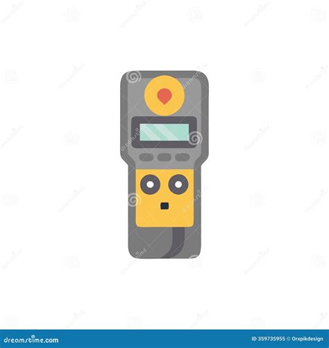 Icon Of Geiger Counter For Environmental Monitoring Stock Illustration