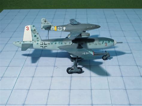 Junkers Ju 287 with Messerschmitt Me 262A-1a (‘Mistel’, Mistletoe), (Ju ...