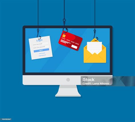 인터넷 피싱 온라인 결제 중 계정 해킹 시도 해커 활동 데이터 도난 해킹 도난당한 로그인 자격 증명 암호 신용 카드 데이터 사이버 범죄 및 보안 벡터 개념 금융에 대한 스톡