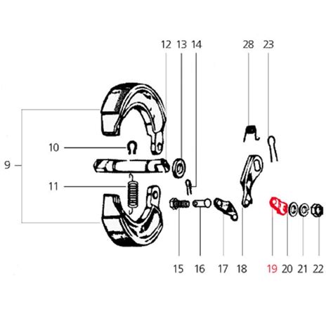 Plättchen Lml Bremsarm Hinten Sf514 1559 Für Lml Star 125 200 4t Star Deluxe 125 150 4s