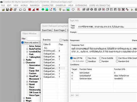Ck Dialogue Viewer Issue Technical Support Skyrim Special Edition