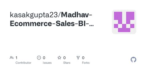 Github Kasakgupta23 Madhav Ecommerce Sales Bi Dashboard