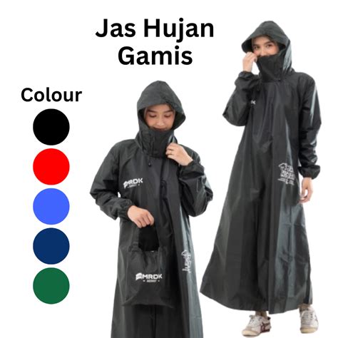 Jual Jas Hujan Rok Gamis Jumbo Aesthetic Wanita Muslimah Syari Mantol