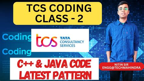 🔥tcs Coding Live Class 2 Tcs Latest Pattern Coding Questions 🔥 C