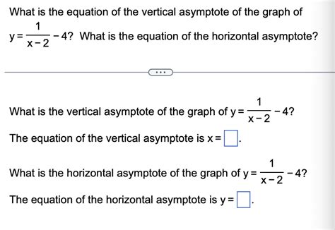 Solved What Is The Equation Of The Vertical Asymptote Of The Chegg Com