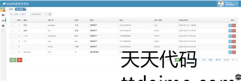 0182 基于SSM开发校园商铺管理系统前台 后台 论文 天天代码