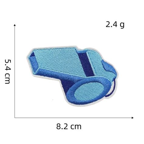 Ted Lasso Blue Whistle Embroidered Patch Little Patch Co