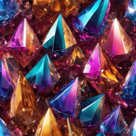 Premium Photo Luxury Abstract Realistic Crystals Texture With Prism